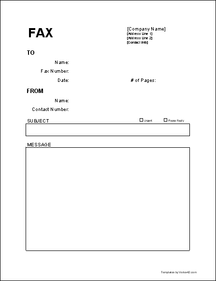 Free Fax Cover Sheet Template Printable Fax Cover Sheet